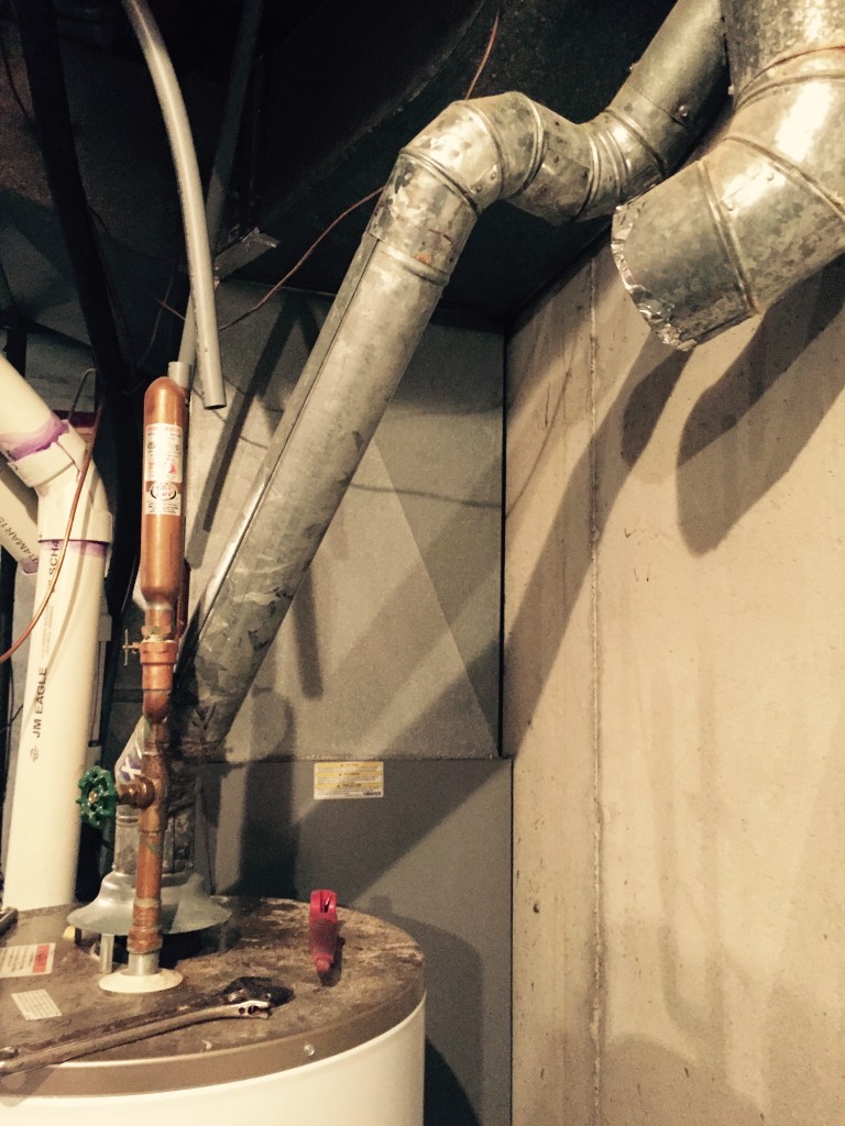 Low spot in flue preventing proper draft - Water Heaters Installed by ...